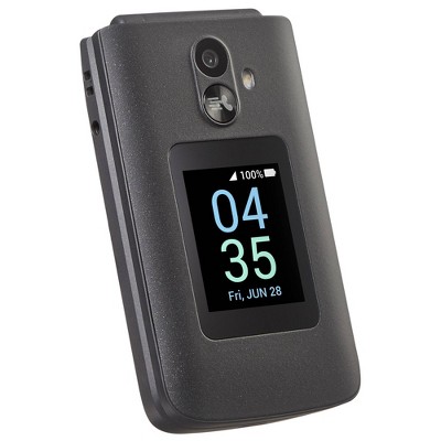 Tracfone TCL Go Flip 1-Year Service - Gray : Target