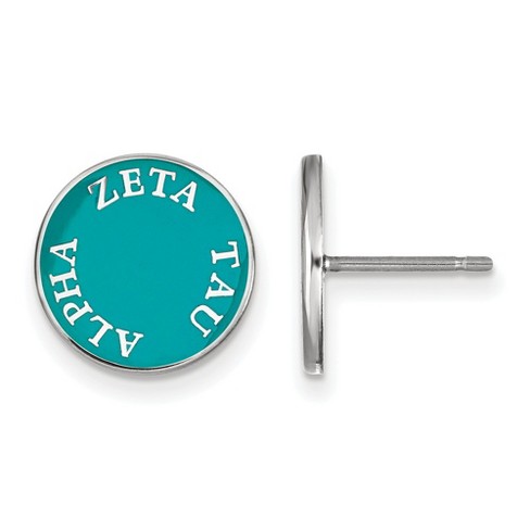 Black Bow Jewelry Sterling Silver Zeta Tau Alpha Greek Life Stud ...