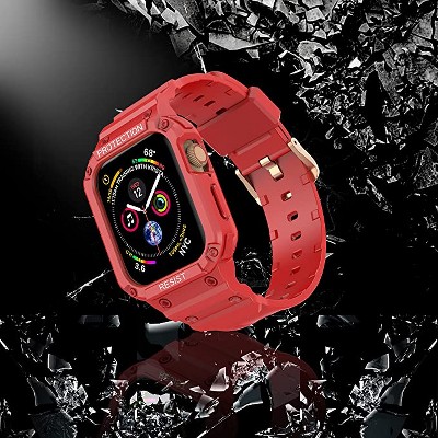 Worryfree Gadgets Band With Protective Bumper Case For Apple Watch 38 ...