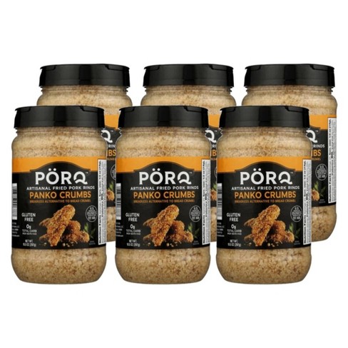 Porq Breadless Artisanal Fried Pork Rinds Panko Crumbs - Case Of 6/10.5 ...