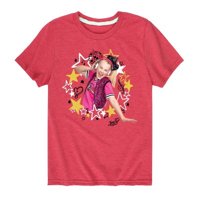 Jojo Siwa Jojo Wreath Short Sleeve Graphic T-shirt - Heather Red - 5t ...