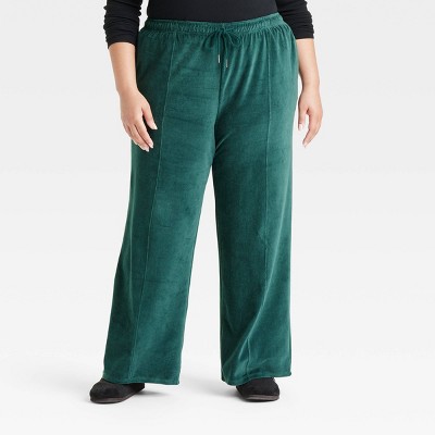 Women's Leisure Studio Mid-rise Velour Sweatpants - Universal Thread ...