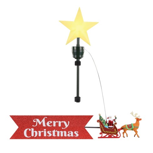 Mr. Christmas Animated Tree Topper With Banner : Target
