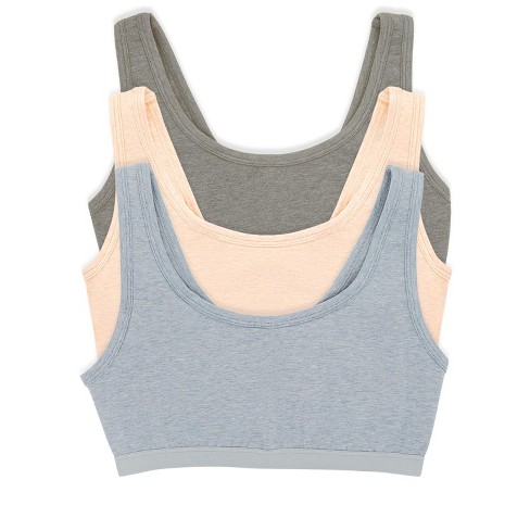 Felina Women's Organic Cotton Bralette 3 Pack | Super Soft & From Plant ...