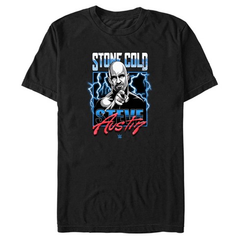 Men's Wwe Stone Cold Steve Austin Portrait T-shirt - Black - 3x Large ...