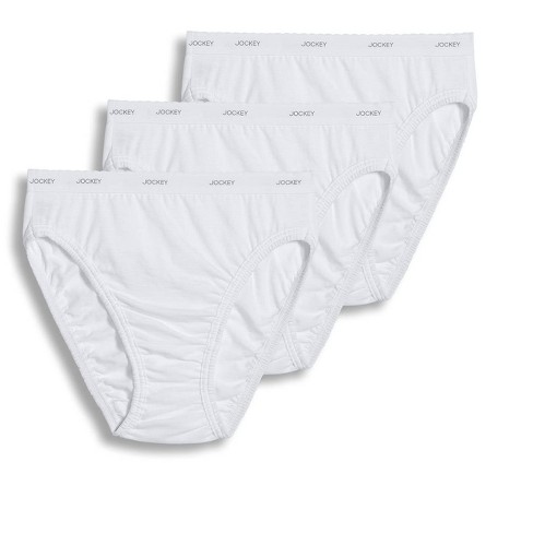 Jockey Women's Plus Size Classic French Cut - 3 Pack 8 White : Target