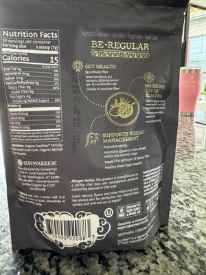 Be Well Organic Prebiotic Fiber Powder, Blend From Sunfiber & Baobab ...