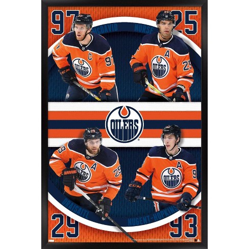 Trends International Nhl Edmonton Oilers - Team 21 Framed Wall Poster ...