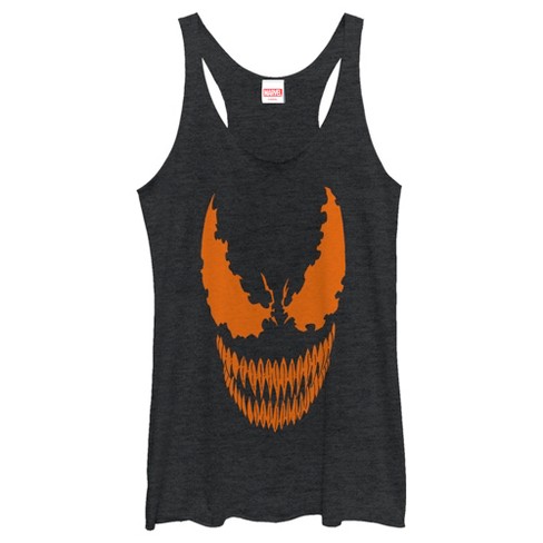 Women's Marvel Halloween Venom Scary Face Costume Racerback Tank Top ...