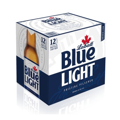 Labatt Blue Light Canadian Pilsener Beer - 12pk/12 Fl Oz Bottles : Target