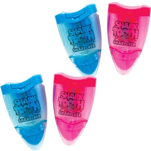 Chomp & Clean! Shark Tooth Sharpeners & Erasers (4 Pack) : Target