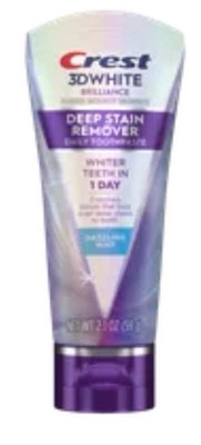 Crest 3d White Deep Stain Remover Daily Toothpaste Dazzling Mint - 2 ...