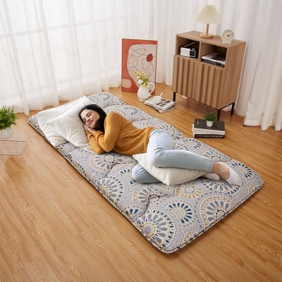 Whizmax Japanese Style Futon Mattress For Floor, Floral Printed Futon ...