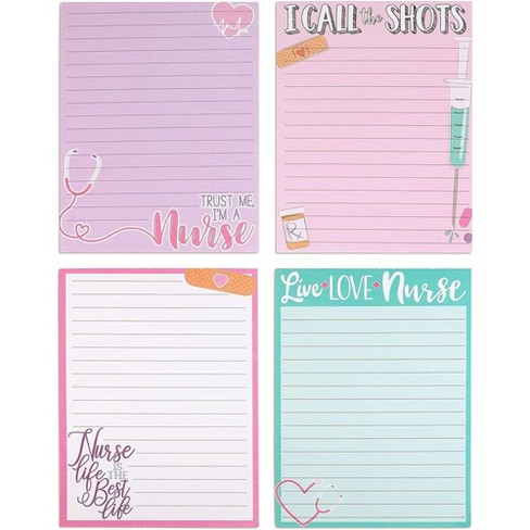 Paper Junkie 4-pack Writing Note Pads Notepads For Nurse Appreciation ...