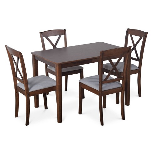 Home Design 5pc Sudbury Dining Set Brown : Target