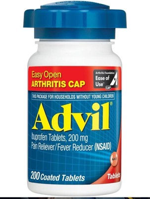 Advil Pain Reliever/fever Reducer Tablets - Ibuprofen (nsaid) - 100ct ...