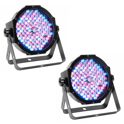 (2) American DJ Mega Par Profile Plus Bright LED Par Can Wash DJ Effect ...