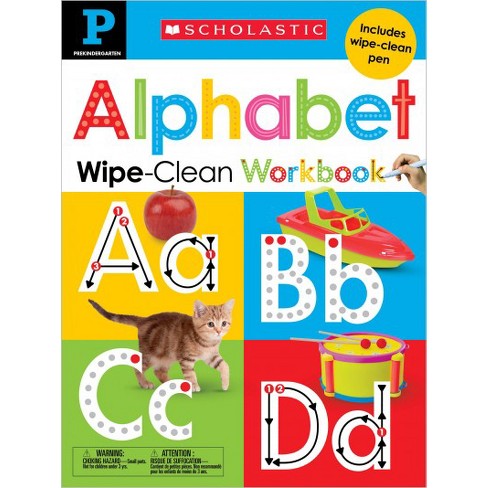 Wipe-clean Workbook : Pre-k Alphabet - By Scholastic Inc. & Scholastic ...