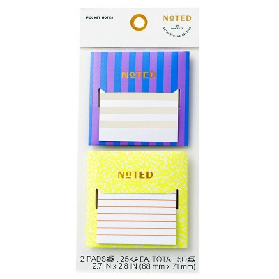 Multicolor Stick On Notes With Lines 4 X 6 Inch, 100 Ct. : Target