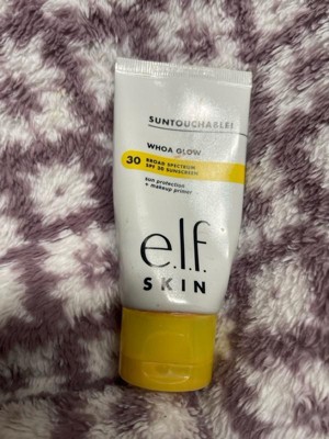E.l.f. Skin Suntouchable Whoa Glow Sunscreen & Primer - Sunlight - Spf ...