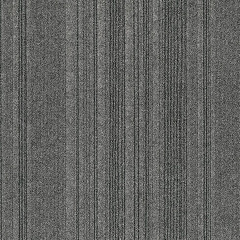 24" 15pk Barcode Carpet Tiles Gray - Foss Floors: Indoor/outdoor, Pet ...