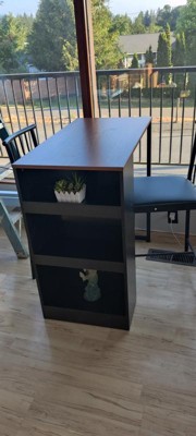 Best Choice Products 3-piece Wooden Counter Height Dining Table Set For ...