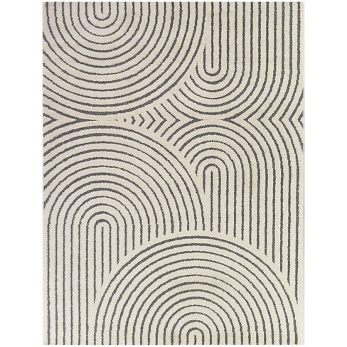 7'10"x10' Caserio Mid-century Modern Abstract Rug White/gray - Balta ...