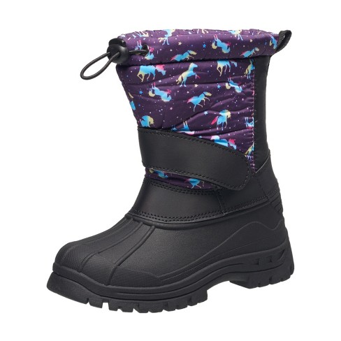 Coxist Kid's Snow Boot - Winter Boot For Boys And Girls In Purple ...