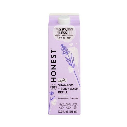 The Honest Company Calm Shampoo + Body Wash Refill, Lavender - 32 Fl Oz ...