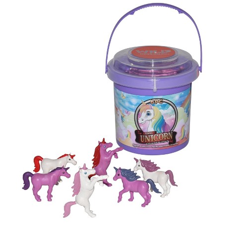 Wild Republic Bucket Mini Unicorn Figurines, 6 Pieces : Target