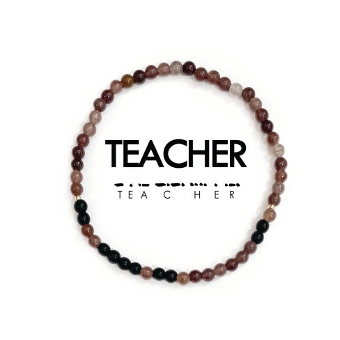 Ethic Goods Mens 4mm Morse Code Bracelet Extended [teacher] : Target