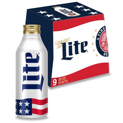 Miller Lite Beer - 9pk/16 Fl Oz Aluminum Bottles : Target