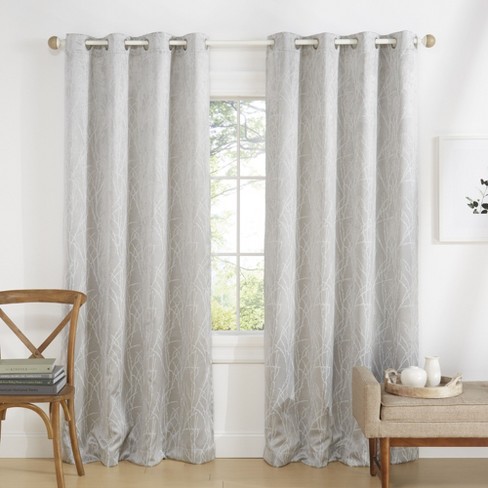 Exclusive Home Twig Insulated Room Darkening Blackout Grommet Top Curtain Panel Pair, 54"x96 ...