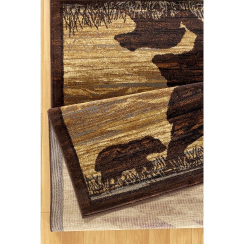 Andmakers Nature Wildlife Rustic Lodge Runner Rug : Target