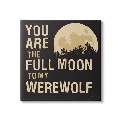 Stupell Industries Full Moon Werewolf Phrase, 30'' X 30'' : Target