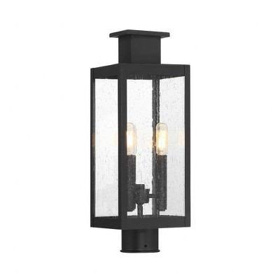 Savoy House Ascott 3 - Light Post Light In Matte Black : Target