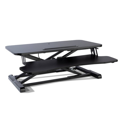Adjustable Height Large Standing Desk Black - Atlantic: Wood Composite ...