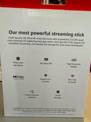 Amazon Fire Tv Stick 4k Max Streaming Device, Wi-fi 6, Alexa Voice ...