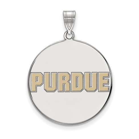 Black Bow Jewelry Sterling Silver Purdue Boilermakers Ncaa Extra Large ...