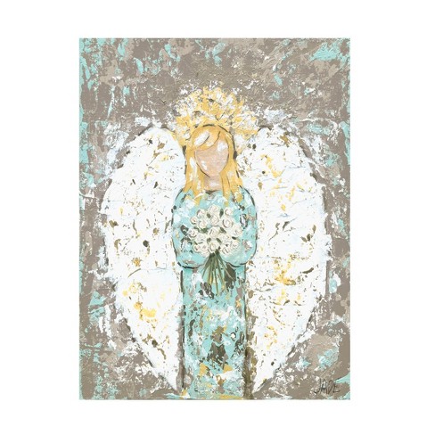 Trademark Fine Art - Jade Reynolds Blessed Angel Ii Canvas Art - 24 X ...