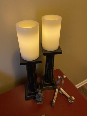 4pk 5" X 3" Led Flameless Black Wick Candle Cream - Threshold™ : Target