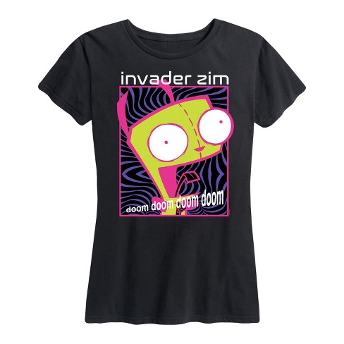 Women's - Invader Zim - Invade The World Short Sleeve Graphic T-shirt ...