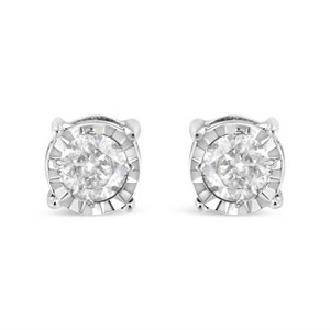 Haus of Brilliance .925 Sterling Silver 3/8 Cttw Miracle-Set Round ...