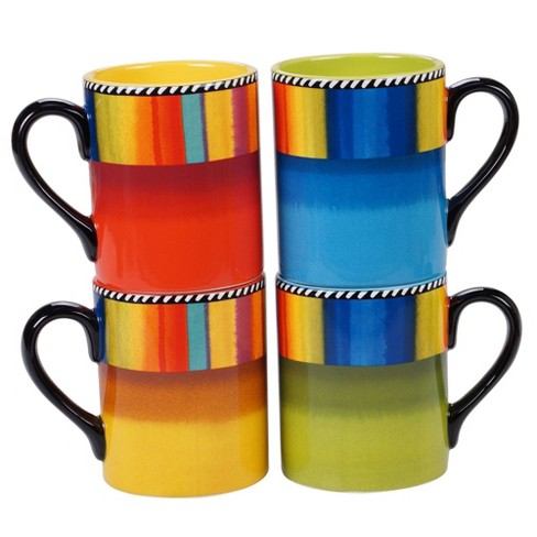16oz 4pk Earthenware Sierra Mugs - Certified International : Target