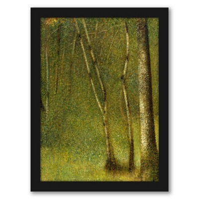 Americanflat Framed Print The Forest At Pontaubert by Georges Seurat ...