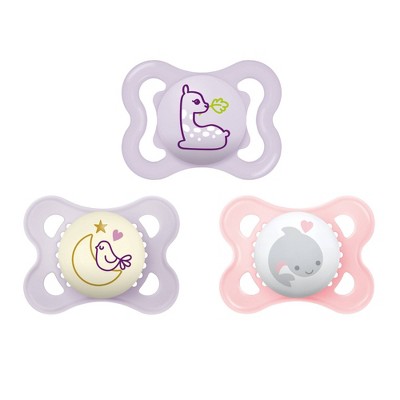 Mam Day/night Triple Pack, 6+ Months - Purple/pink 3ct : Target