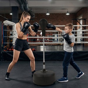 Freestanding Punching Bag with Adjustable Height, EVA Foam Boxing Ball ...