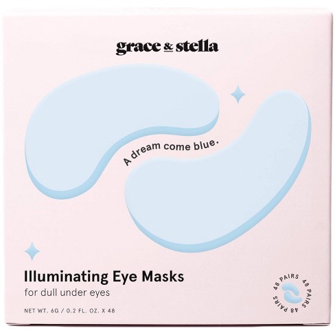 Grace & Stella Illuminating Under Eye Mask - Blue - 48 Pair : Target