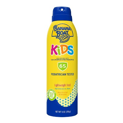 Banana Boat Kids Sunscreen Spray - Spf 65 - 6 Oz : Target