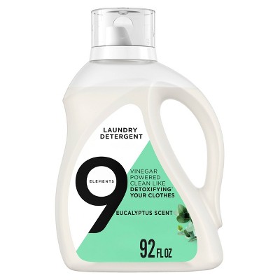 9 Elements Liquid Laundry Detergent - Eucalyptus - 92 Fl Oz : Target